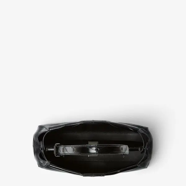 Fendi My Peekaboo Medium Black Inlaid Hagfish Leather Bag